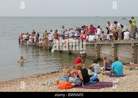 Crabbing competition during the Whitstable Harbour Oyster Festival ...