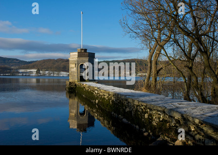 Storrs Temple at Storrs Hall Hotel, jutting out into Lake Windermere ...