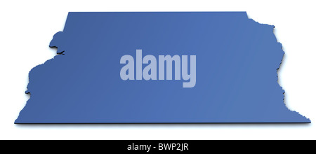 Distrito Federal do Brasil map with Brazilian national flag ...