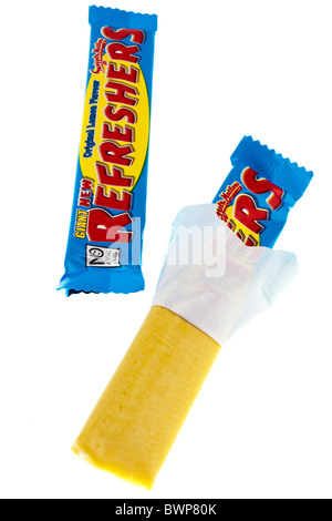 An open pack of Refreshers Sweets Stock Photo - Alamy