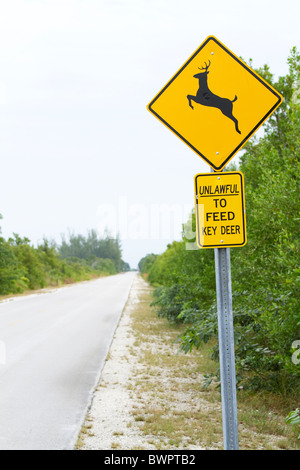 Key Deer sign Stock Photo - Alamy