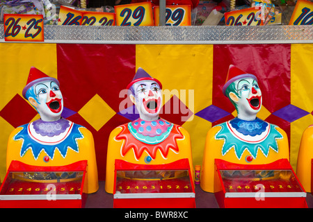 Laughing clowns amusement in sideshow alley Stock Photo - Alamy