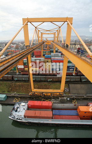 port of switzerland,basel Stock Photo - Alamy