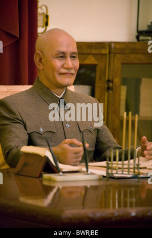 Museum reproduction of Chiang Kai-shek study room displayed in an ...