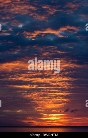 Red, orange sky at sunset Stock Photo - Alamy