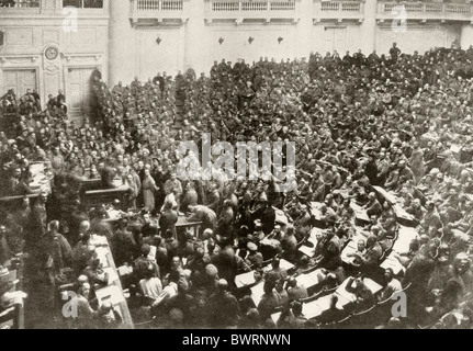 First Russian parliament. The Duma in session, 1906 Stock Photo - Alamy