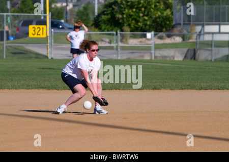 Women playing softball in Denver, Colorado, USA Stock Photo - Alamy