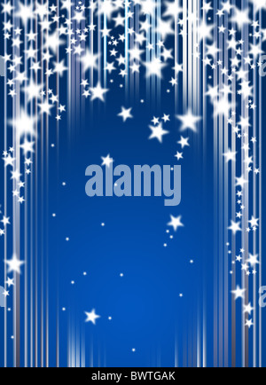 Falling abstract stars and lines Stock Photo - Alamy