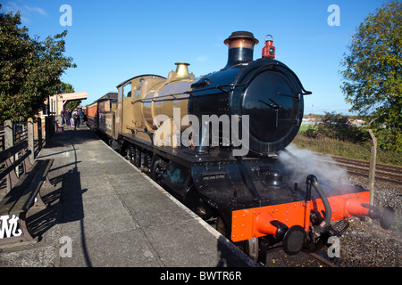 Great Western Railway 43xx Class 2-6-0 Mogul No.5322 is seen on the ...