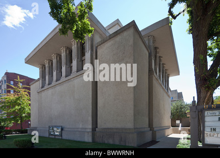 Frank Lloyd Wright, Unity Temple, Unitarian Universalist Church, Oak ...