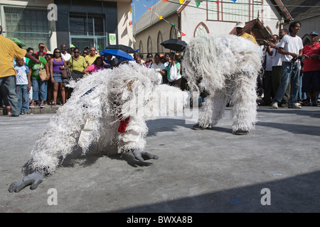 Trinidad Junior Traditional Mas parade - pierrot grenades Stock Photo ...