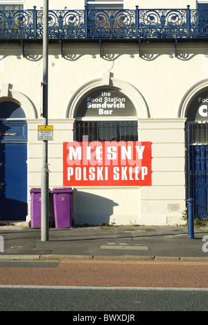 Polski Sklep Polish shop sign Stock Photo - Alamy