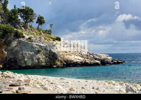 GREECE. The Pelion Peninsula. The beach at Damouchari Stock Photo - Alamy