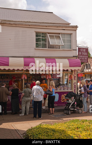 People in the high street in Wroxham , Norfolk , England , Great ...