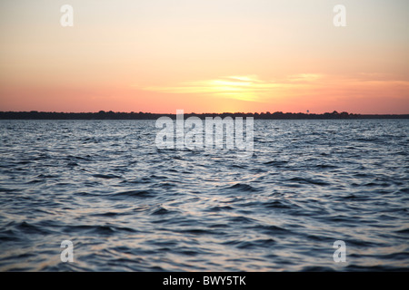 Gorgeous sunset horizon over water Stock Photo - Alamy