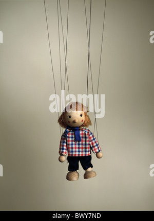 threads fathoms hang puppet doll studio Stock Photo - Alamy
