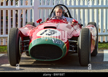 1956 type Lancia-Ferrari D50A in the holding paddock at the 2010 ...