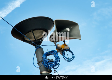 Public address system (PA system) loudspeaker on cruise ship Stock ...