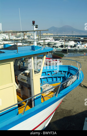 boats Campagna city coast harbor Italy Europe Naples port sea town ...