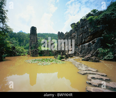 Tianxing Bridge Scenic Zone, Anshun, Guizhou Province, China Stock ...