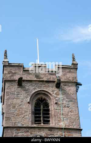 The Church of St Leonard in Downham Pendle Hill area in Lancashire in ...