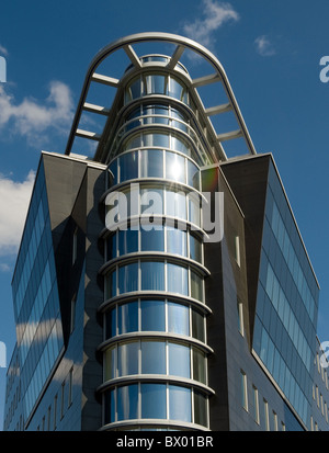 Germany, Berlin, modern office building at early evening Stock Photo ...