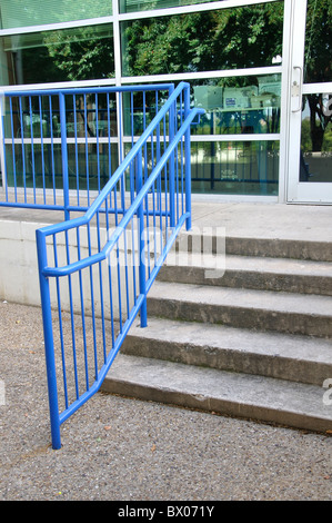 Double railing stair case Stock Photo - Alamy