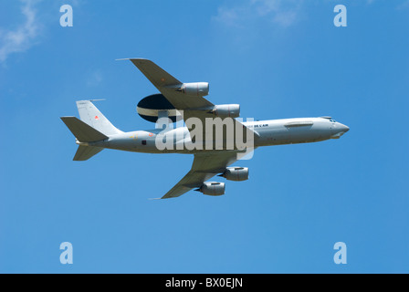 AWACS Boeing E-3F French Air Force Armee de L'air flying overhead Stock ...