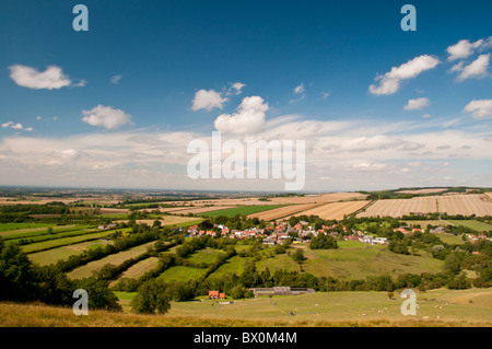 Panorama of Millington village in the Yorkshire Wolds Stock Photo - Alamy
