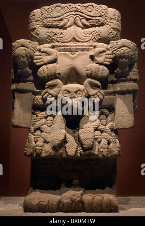 Stone Statue, Aztec Pre-Columbian Art, National Museum of Stock Photo ...