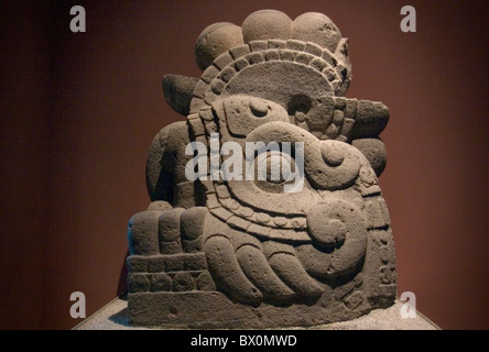 Statue of Xiuhcóatl the fire serpent. Museo Nacional de Antropología ...
