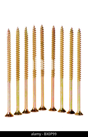 Metal screw isolated over the white background Stock Photo - Alamy