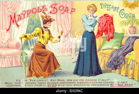 Advert for Maypole Dye 1900s Stock Photo - Alamy