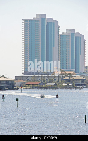 orange beach alabama intercoastal waterway bridge leading to Gulf of ...