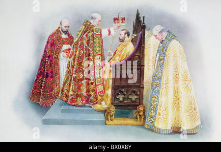 The Coronation ceremony of George V. George V, 1865 – 1936. King of the ...