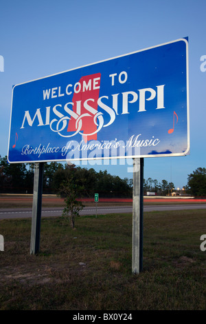 Welcome to Biloxi, Mississippi sign on highway 90, Beach Blvd. - March ...