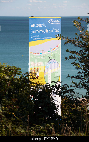 Welcome to Bournemouth sign Stock Photo - Alamy