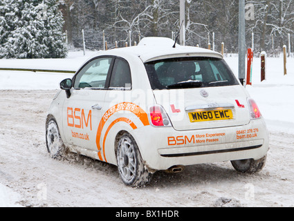 British School of Motoring BSM Learner Driver Vehicle Stock Photo - Alamy