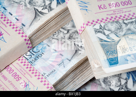 CZECH CURRENCY 5000 KRONA BILLS Stock Photo - Alamy