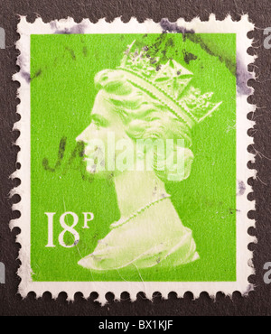 United Kingdom Postage Stamp 18p, Machin Stock Photo - Alamy