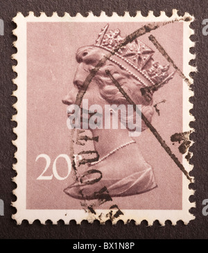 United Kingdom Postage Stamp 20p, Machin Stock Photo - Alamy