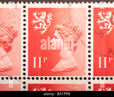 UK Scottish Definitive Postage Stamp 9d, 1967 Issue Stock Photo - Alamy