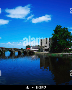 Leighlinbridge Castle, River Barrow, Leighlinbridge, County Carlow ...