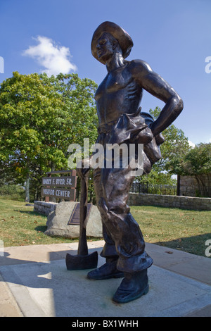 Civilian Conservation Corps Worker Statue Byrd Visitor Center Big ...