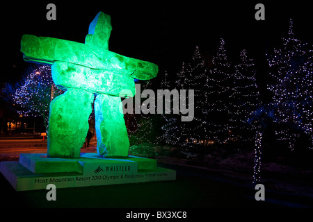 An Inukshuk, the Symbol of the 2010 Vancouver Olympics, English Bay ...