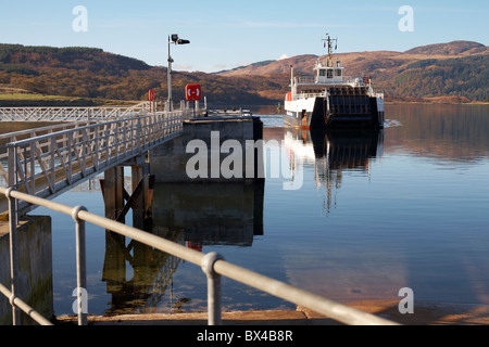 Bute Ferry at Colintraive Pier. Kyles of Bute, Argyll and Bute ...