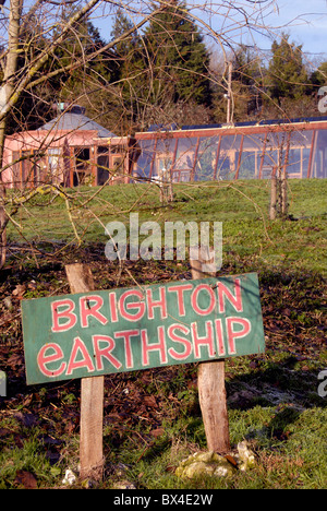 Earthship Brighton the first earthship to be built from recycled rubber ...