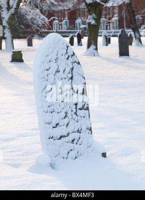 Basford Cemetery in the snow, Nottingham England UK Stock Photo - Alamy
