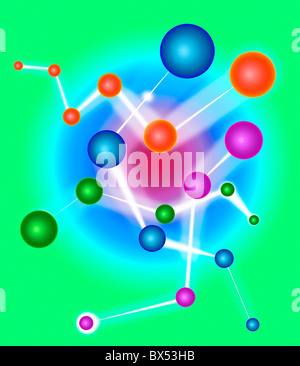 Subatomic particles, artwork Stock Photo: 33304033 - Alamy