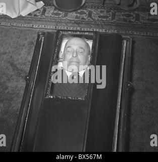 Prague March 3rd 1948. The funeral of Foreign Minster Jan Masaryk who ...
